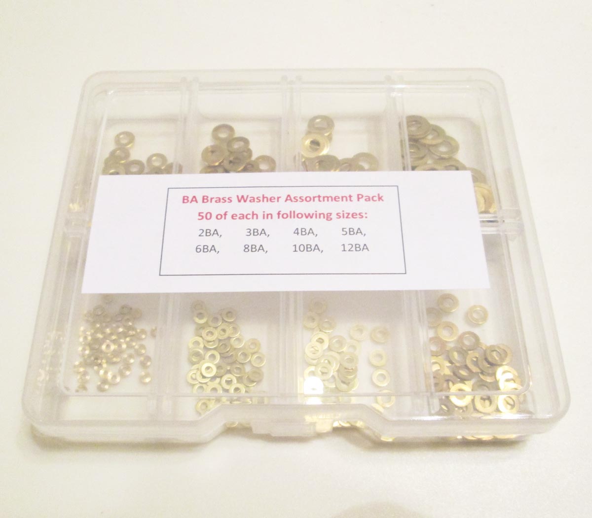 BA Brass Washer Assortment Box - EKP Supplies - Precision Turned Parts ...